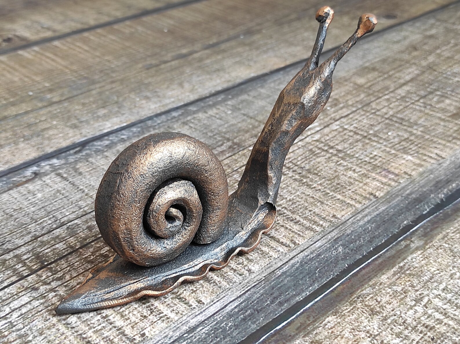 Snail Sculpture Metal Animal Forged Sculpture Metal Snail | Etsy