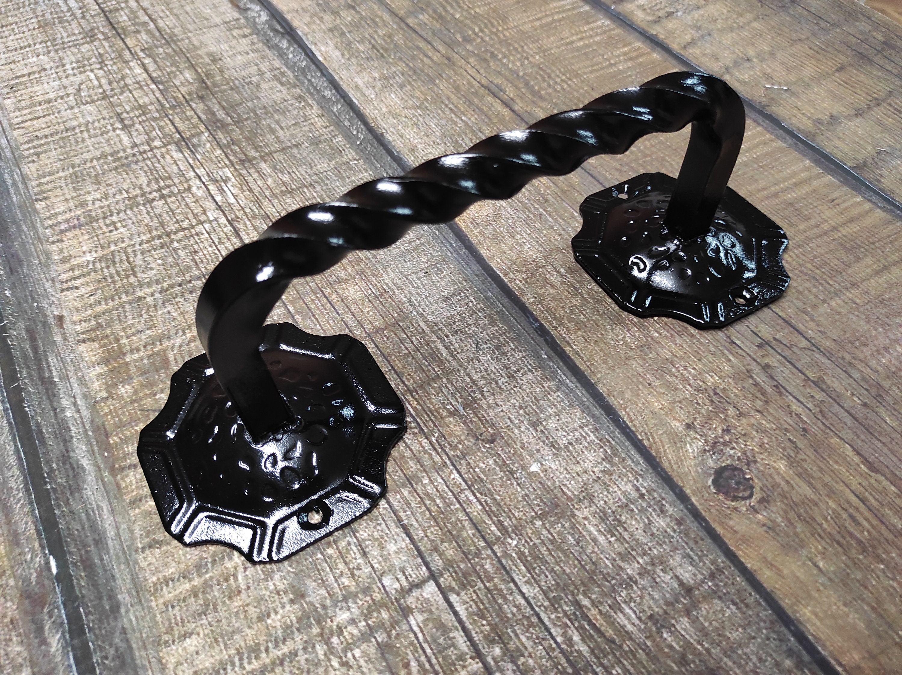 Barn door handles door handles. Rustic medieval hand forged | Etsy