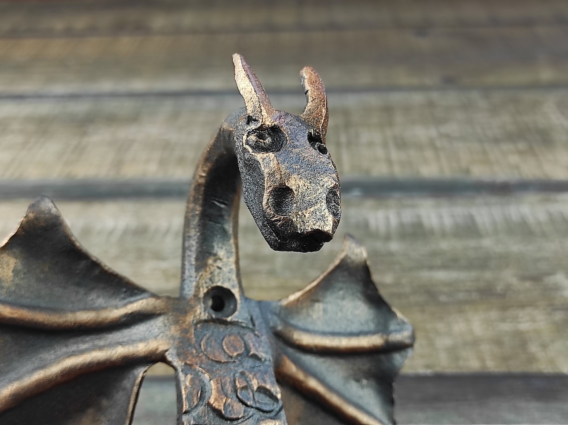 Dragon Door Handle Door Handle Metal Handle Hand Forged - Etsy
