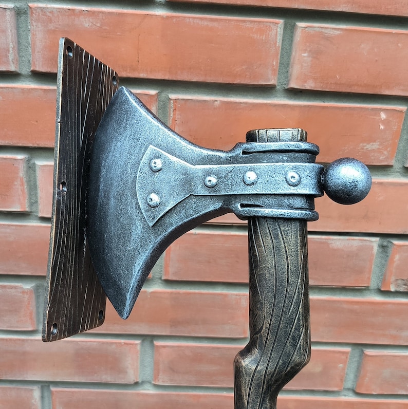 Viking Axe Handle – Rustic Cabin Hardware, Lodge Decor, Unique Exterior ...
