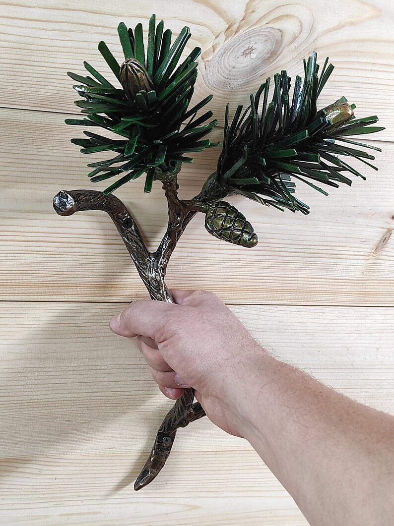 Branch Door Handle Pine Branch Door Handle Metal Handle | Etsy