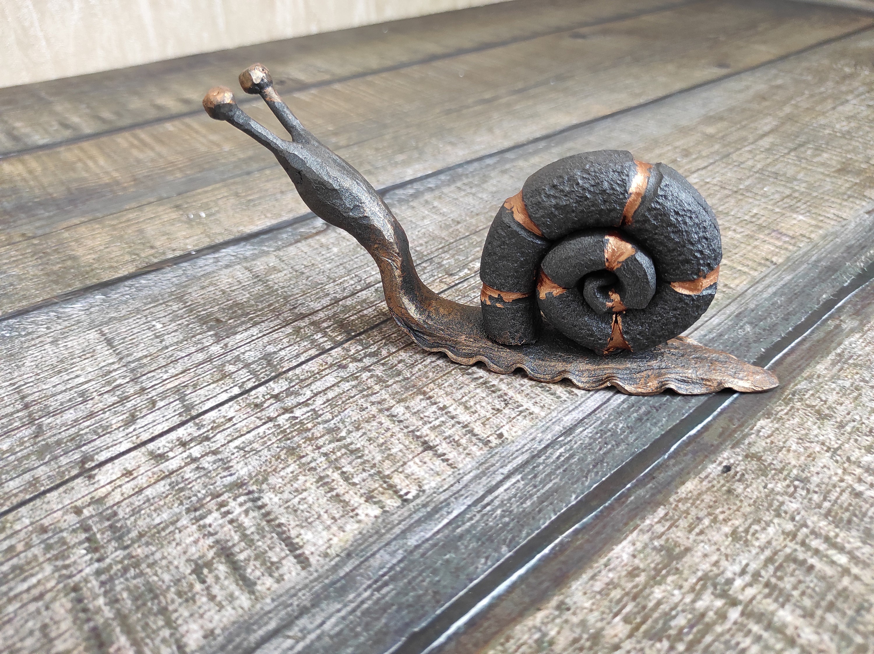 Metal Animal Forged Sculpture Snail Sculpture Metal Snail | Etsy