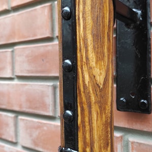 Wall Sconce Torch With a Wooden Handle in Medieval, Viking Style, Wall ...