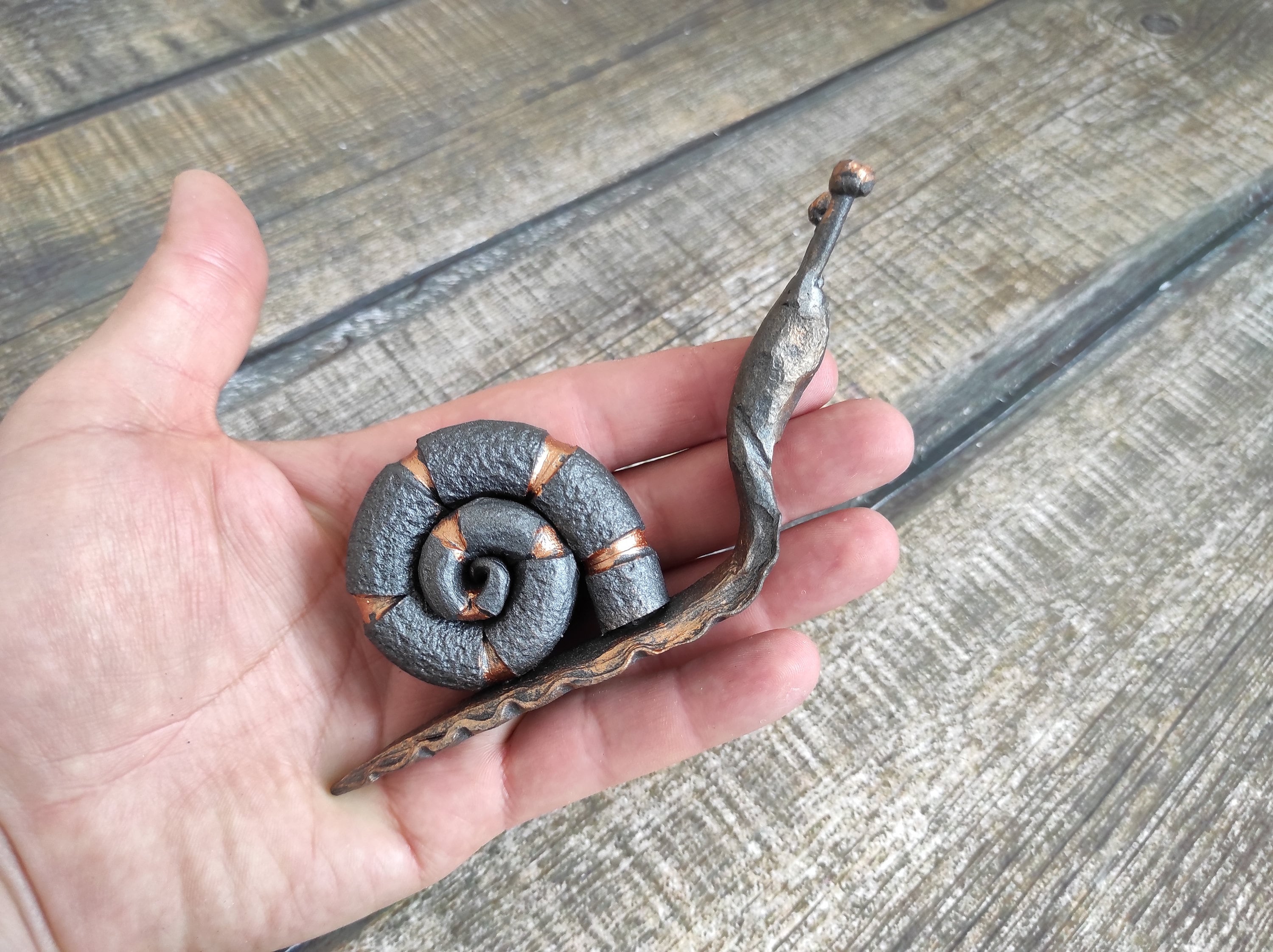 Metal Animal Forged Sculpture Snail Sculpture Metal Snail - Etsy