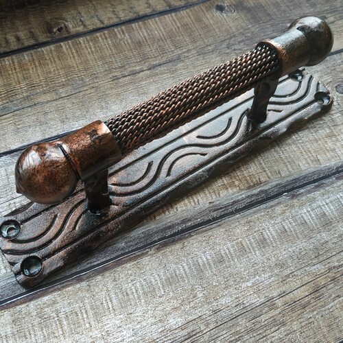 Forged Iron Door Handles Wrought Iron Handle Hand Forged - Etsy