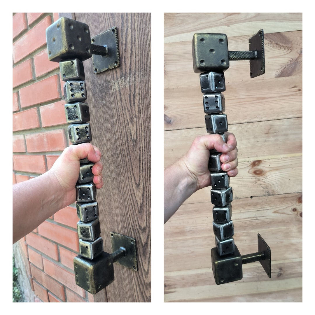 Front Door Handle, Cube, Dice, Door Handle, Metal Handle, Barn Door ...