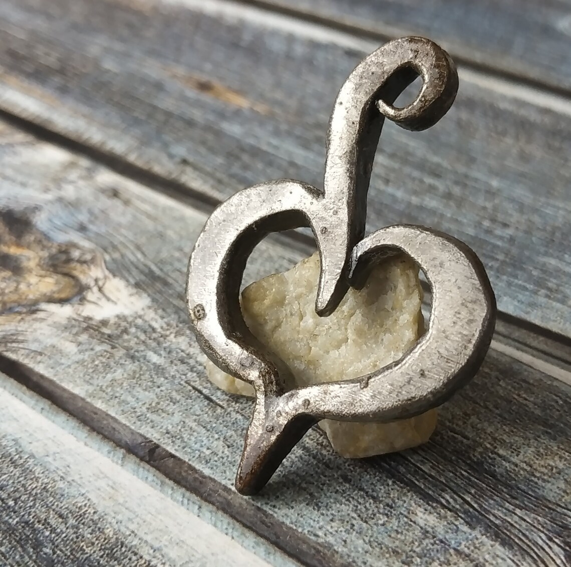 Heart iron Heart steel Metal heart Forged metal heart | Etsy