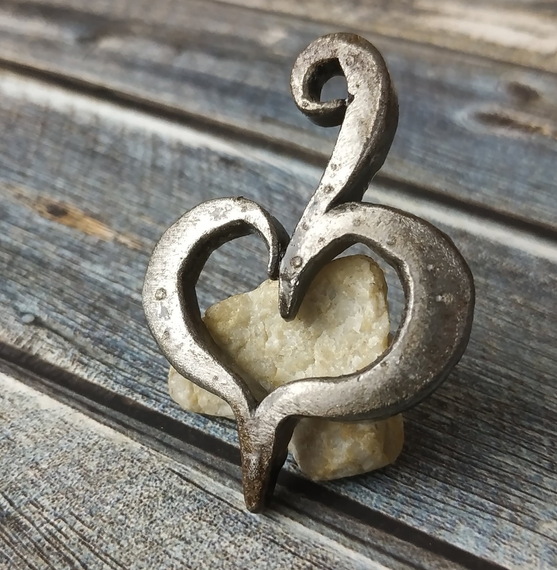 Heart iron Heart steel Metal heart Forged metal heart | Etsy