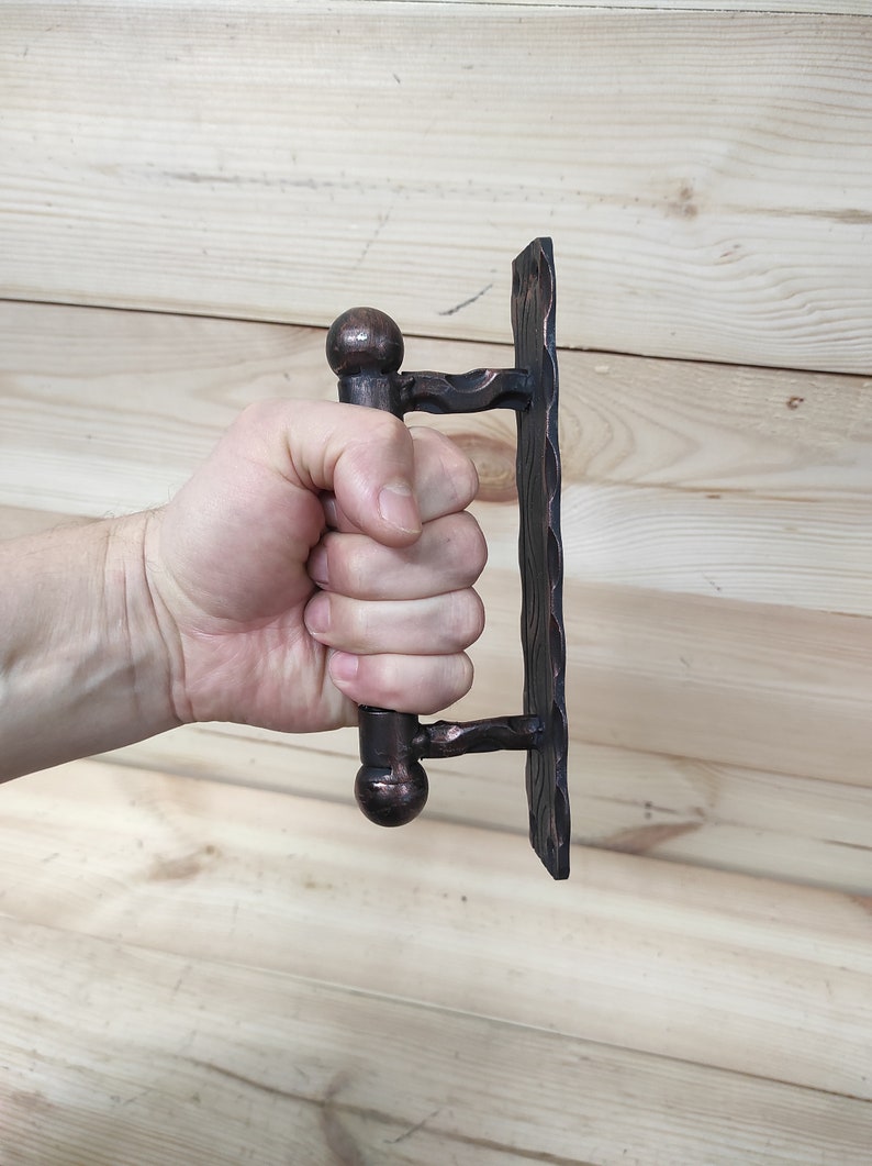 Forged Iron Door Handles Wrought Iron Handle Hand Forged - Etsy