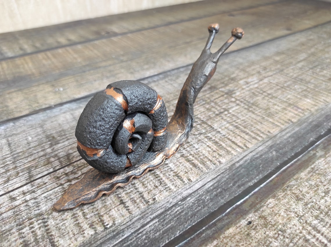 Metal Animal Forged Sculpture Snail Sculpture Metal Snail - Etsy