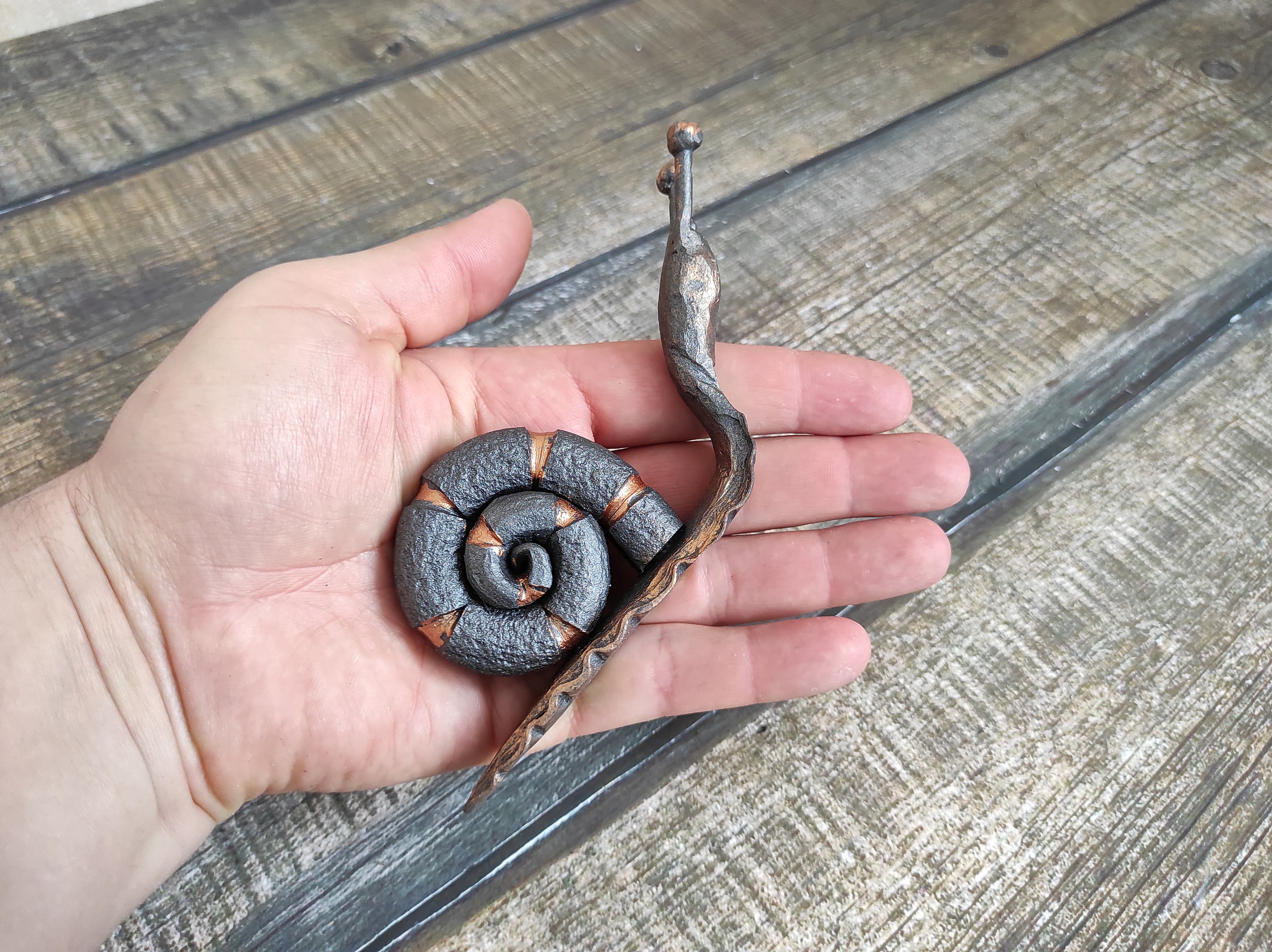 Metal Animal Forged Sculpture Snail Sculpture Metal Snail - Etsy