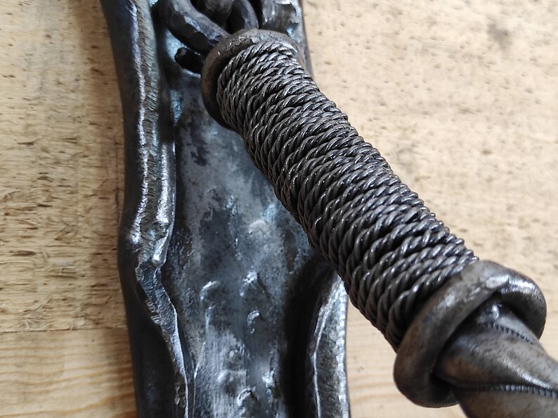 Hand Forged Iron Axe Door Knocker: Medieval Style Decor - Etsy