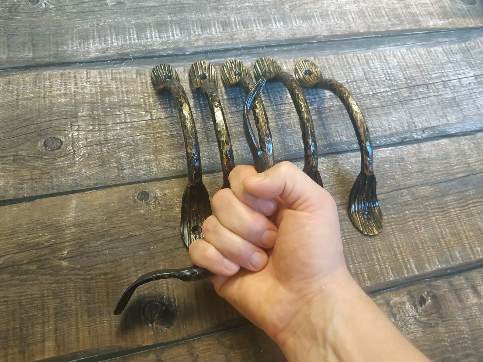 Metal Handle Barn Door Handle Door Decor Wrought Hardware - Etsy