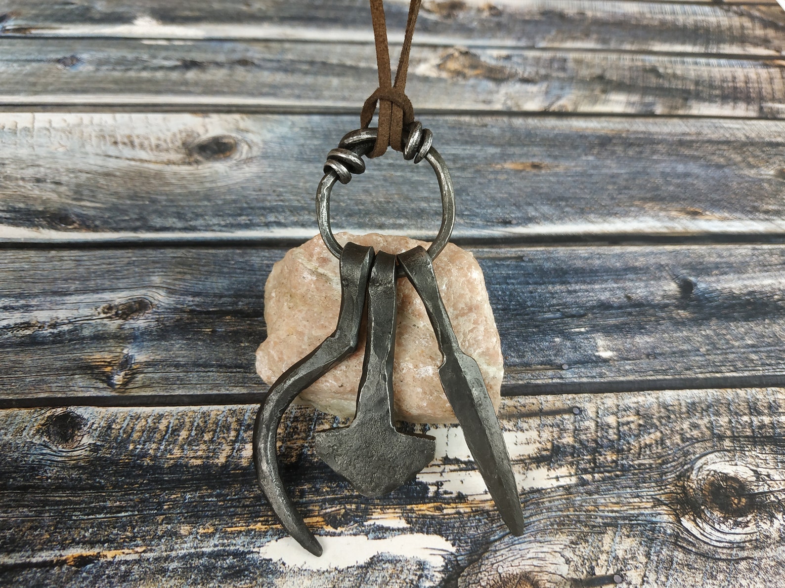 Forged Gifts Handmade Necklace Amulets Handmade Viking - Etsy