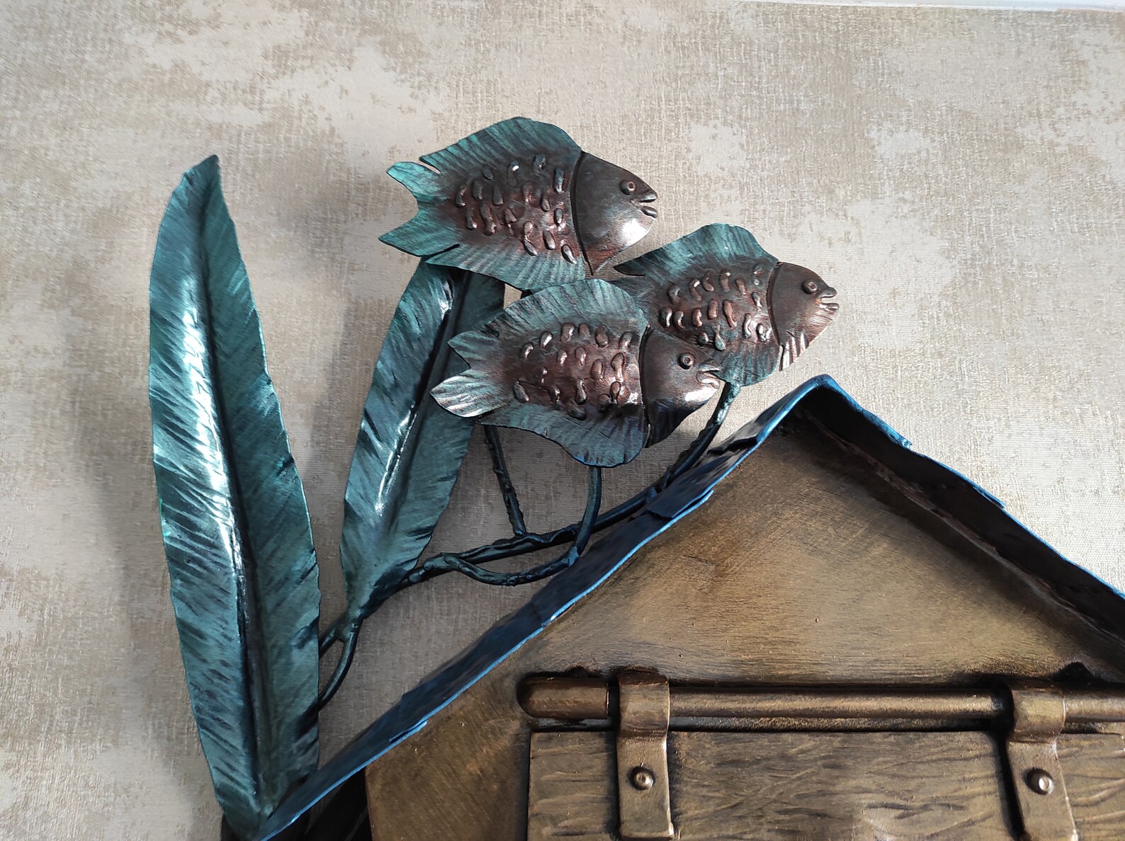 Wall Mount Mailbox Mailbox Custom Mailbox Fish Mailbox | Etsy