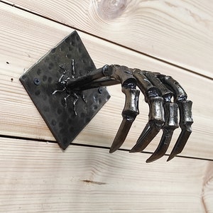Door Handle, Skeleton Hand, Metal Door Pull, Original Door Handle ...