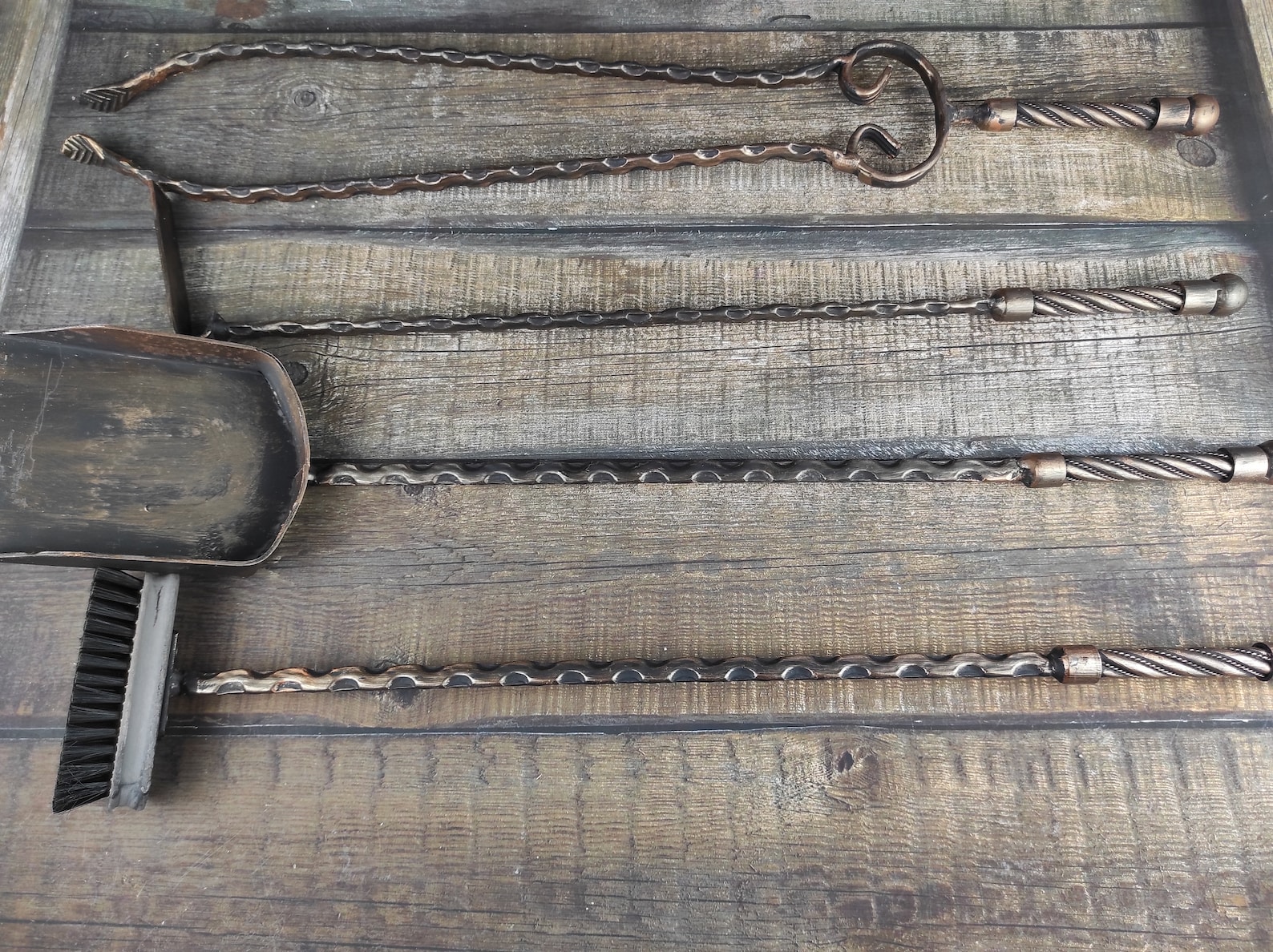 Forged Fireplace Tools Set Fireplace Poker Fireplace Tongs - Etsy