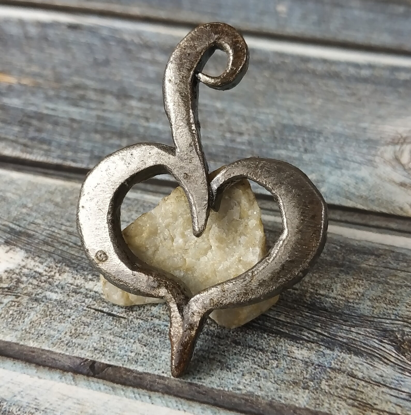 Heart Iron Heart Steel Metal Heart Forged Metal Heart - Etsy