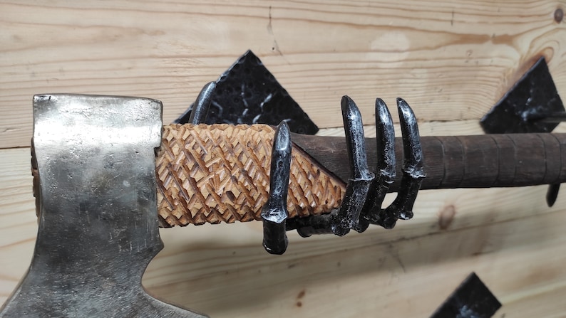 Axe Wall Holderskeleton Hands Axe Stand Axe Holder - Etsy