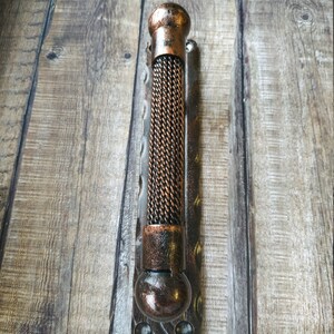 Metal Forged Handle, Rustic Forged Handle, Iron Door Handle, Hand ...