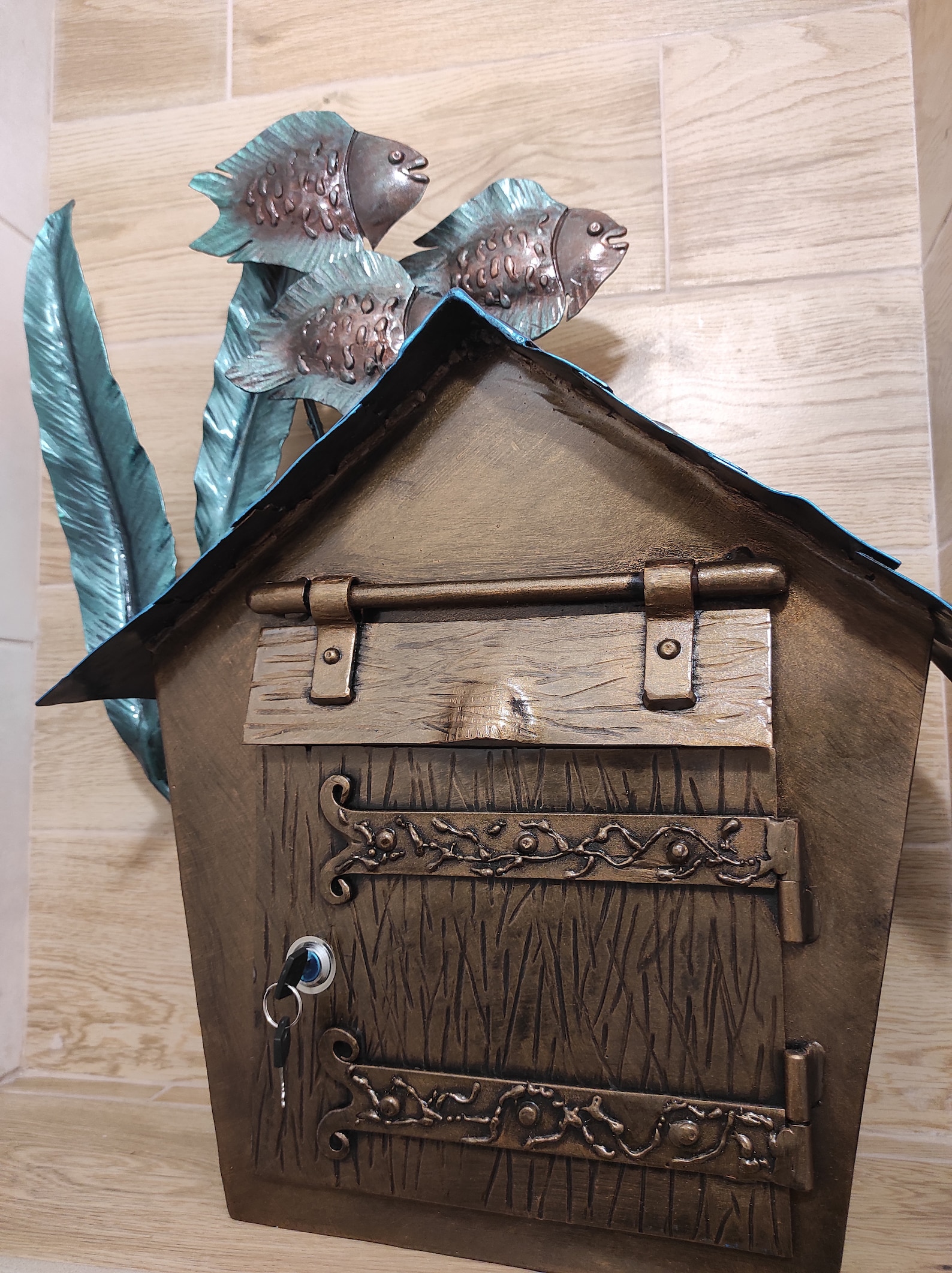 Wall Mount Mailbox Mailbox Custom Mailbox Fish Mailbox | Etsy