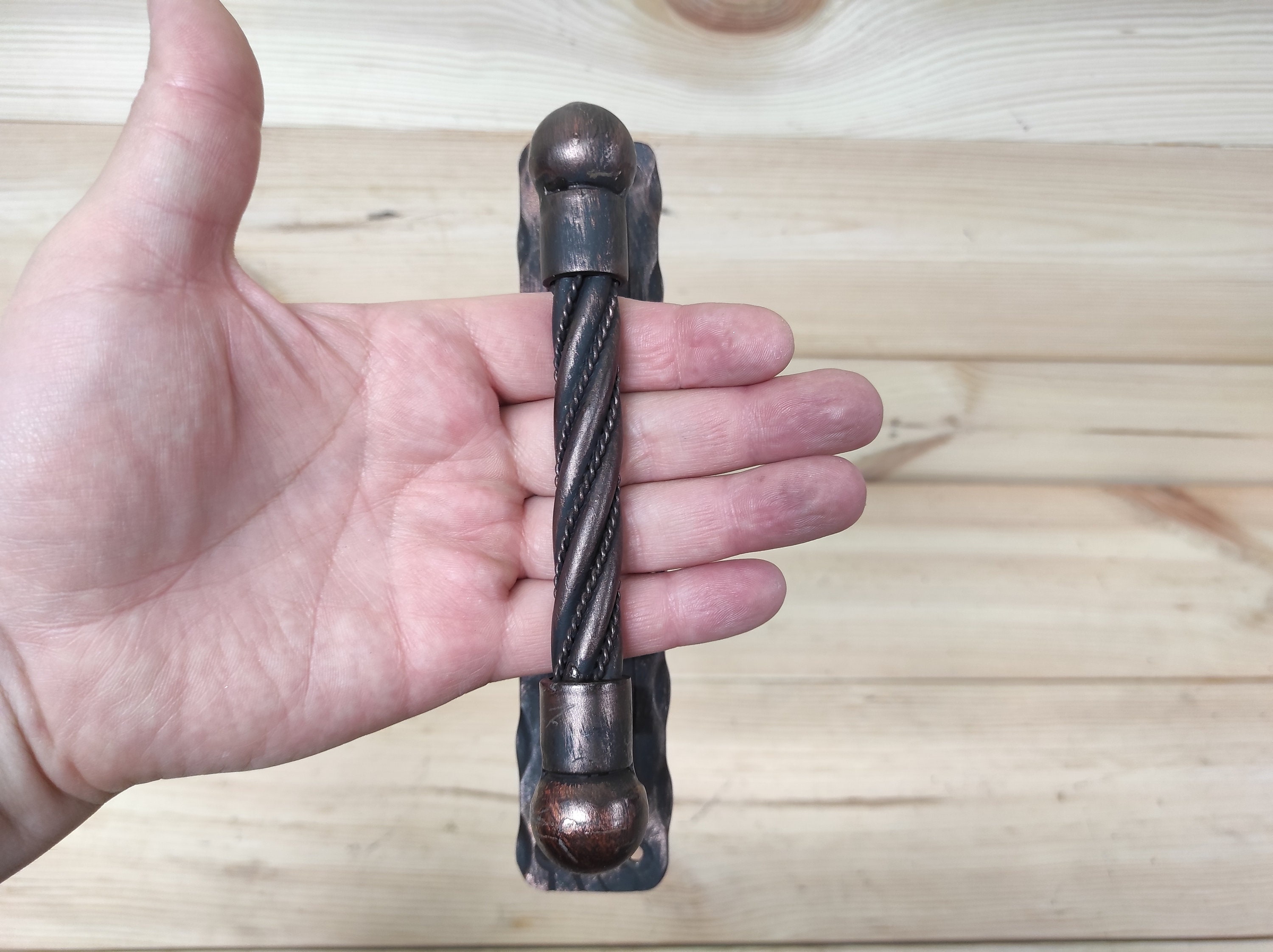 Forged Iron Door Handles Wrought Iron Handle Hand Forged - Etsy