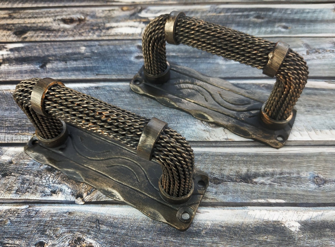 Metal Forged Handle, Metal Handle, Wrought Hardware, Drawer Pull. - Etsy
