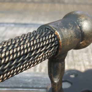 Hand Forged Handle, Door Handle, Metal Handle, Barn Door Handle, Door ...
