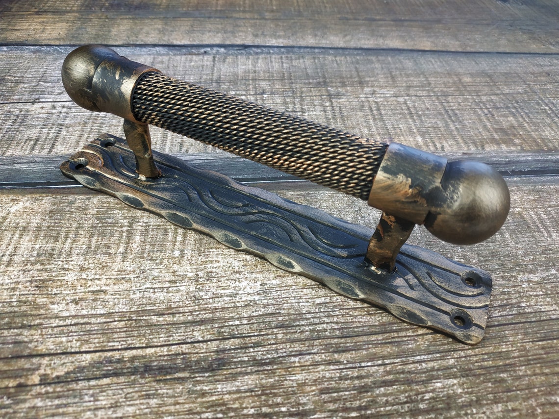 Door Handle Metal Handle Iron Door Handles Hand Forged - Etsy