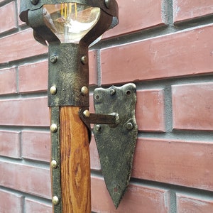 Medieval Sconce Torch, Wall Light, Wall Lantern, Viking Sconce Torch ...