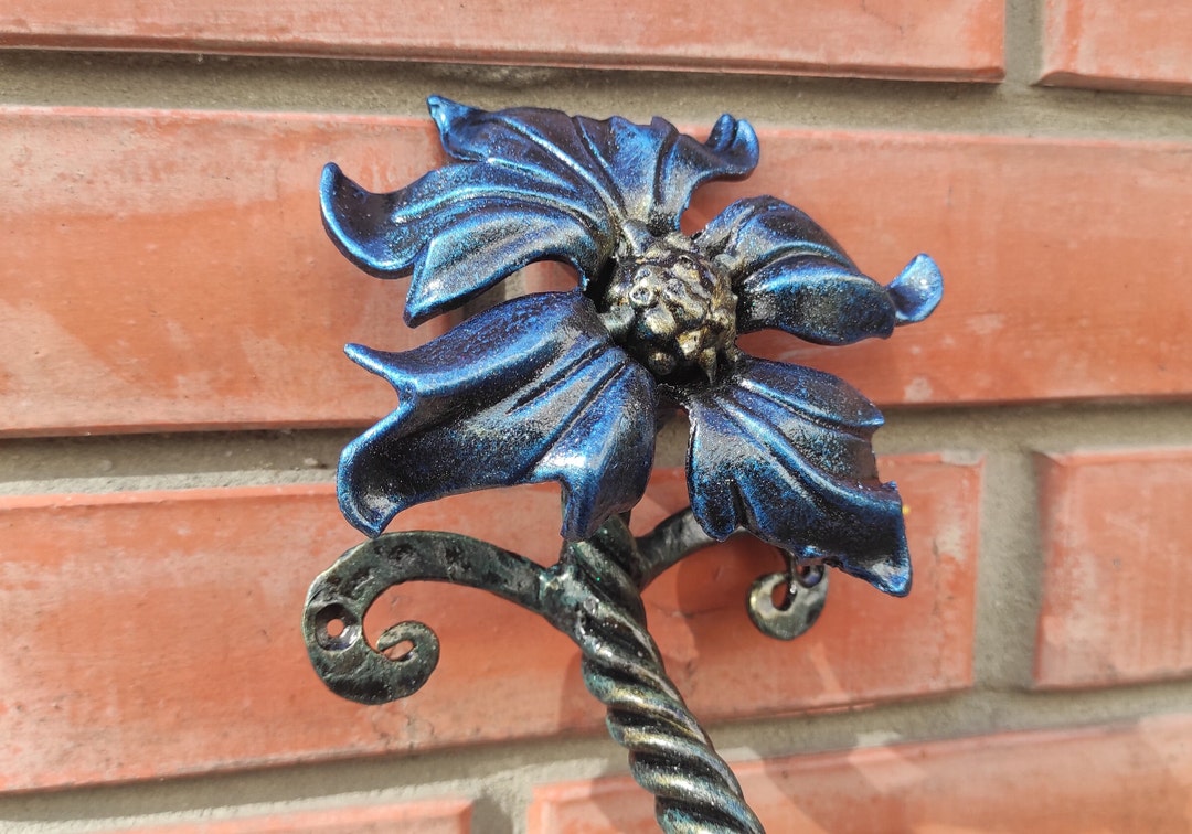 Flower Door Handle, Barn Door Handle, Door Decor - Etsy