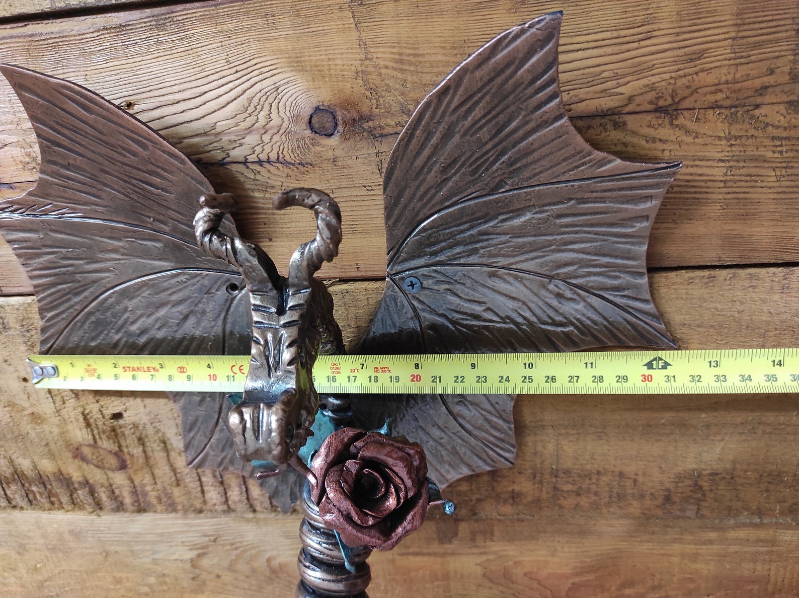 Hand Forged Dragon Door Handle: Wrought Iron Barn Door Decor - Etsy