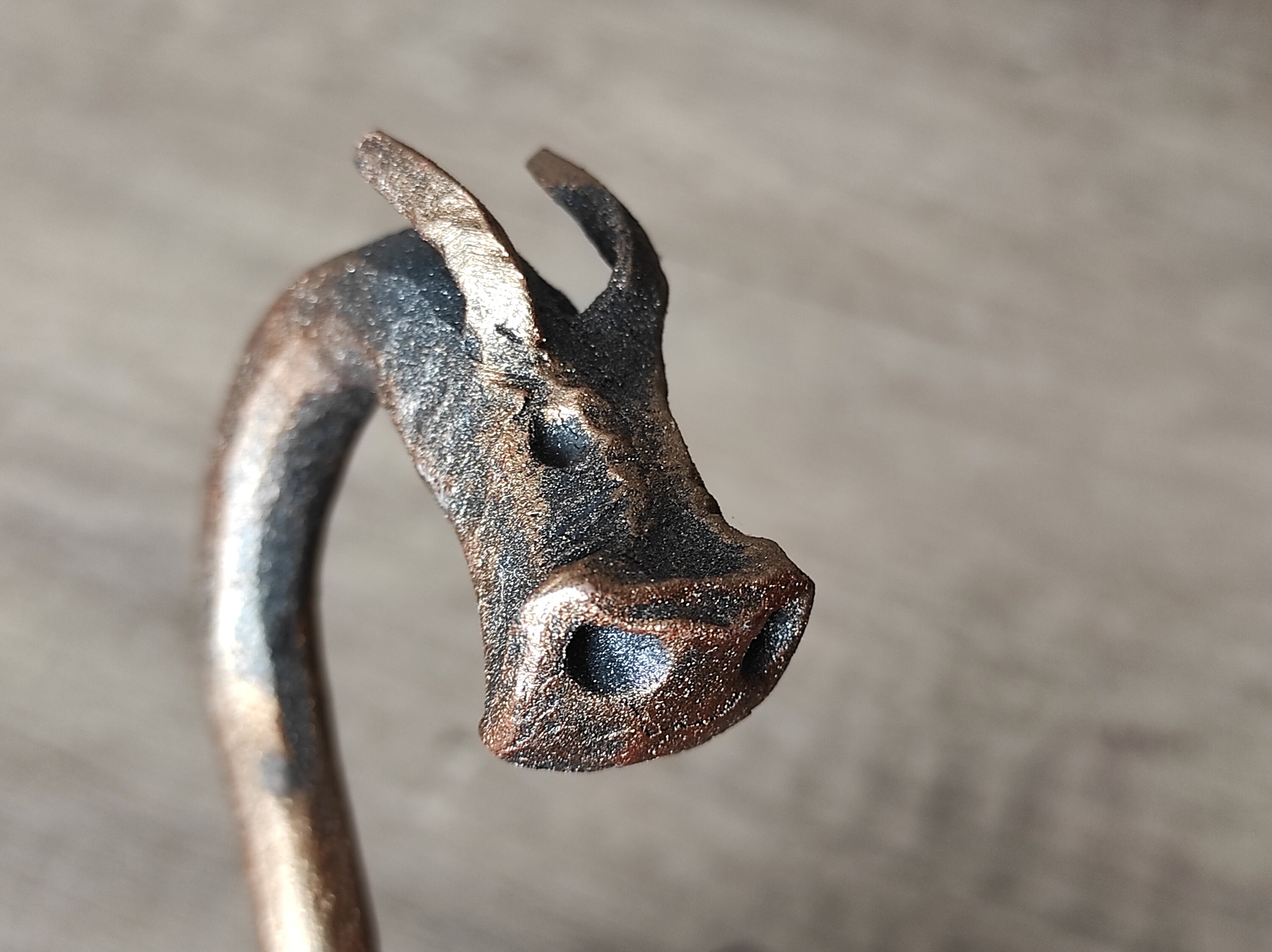Hairpin dragon hairpin for hair. Metal hairpin forged | Etsy