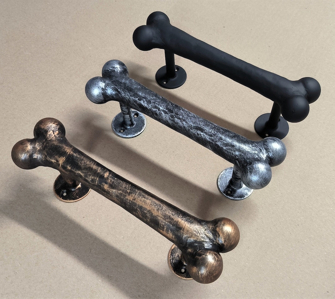 Hand Forged Dog Bone Door Handle: Metal Barn Door Hardware - Etsy
