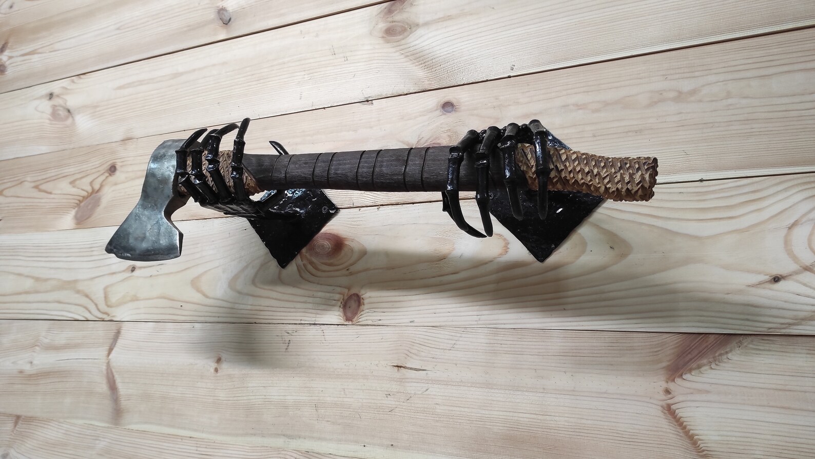 Axe Wall Holderskeleton Hands Axe Stand Axe Holder - Etsy
