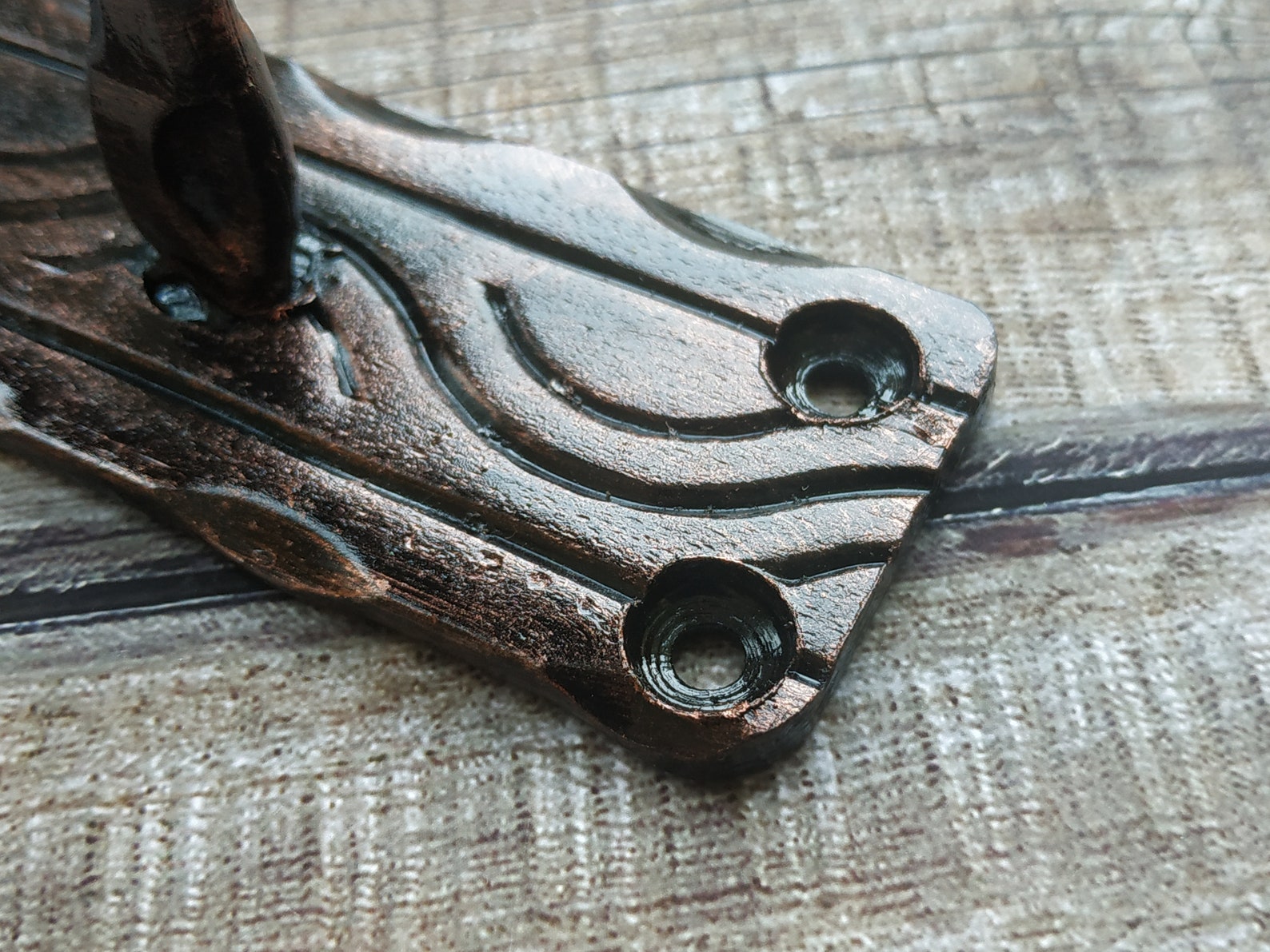 Metal Forged Handle Rustic Forged Handle Iron Door Handle | Etsy