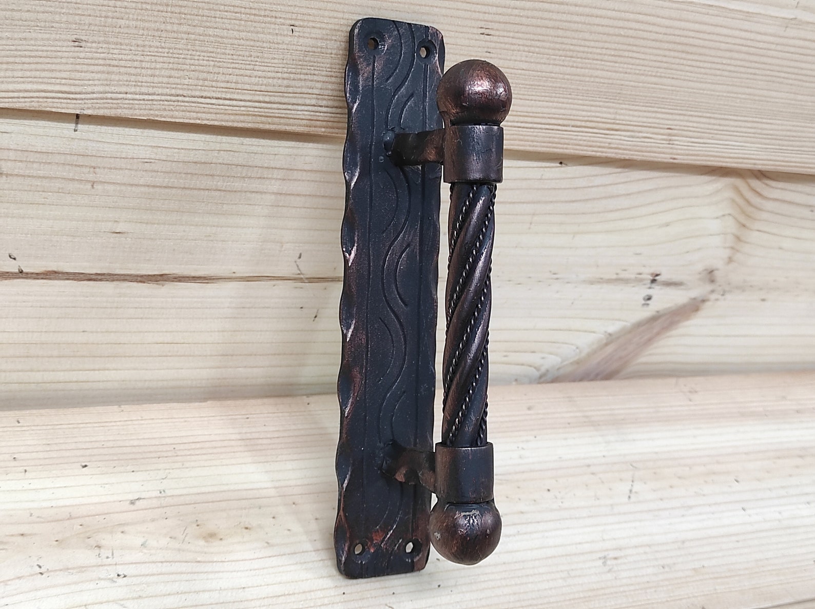 Forged Iron Door Handles Wrought Iron Handle Hand Forged - Etsy