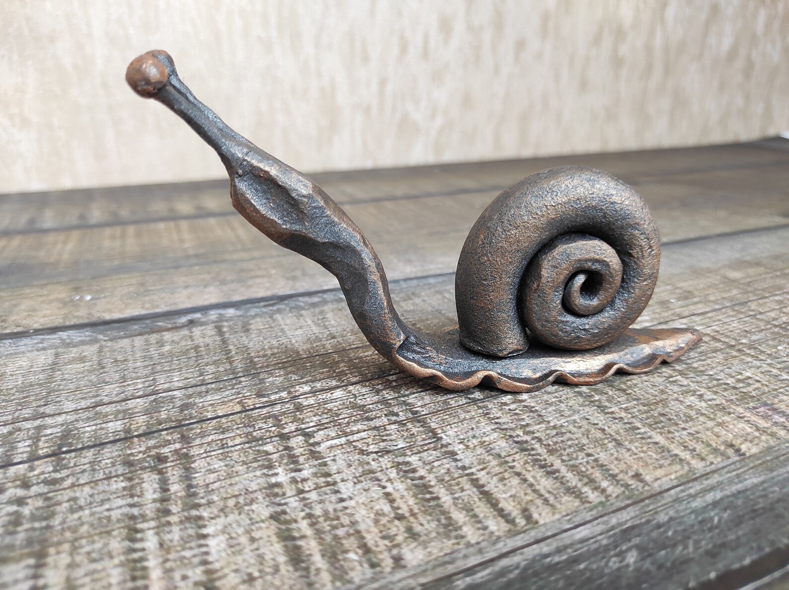 Snail Sculpture Metal Animal Forged Sculpture Metal Snail | Etsy