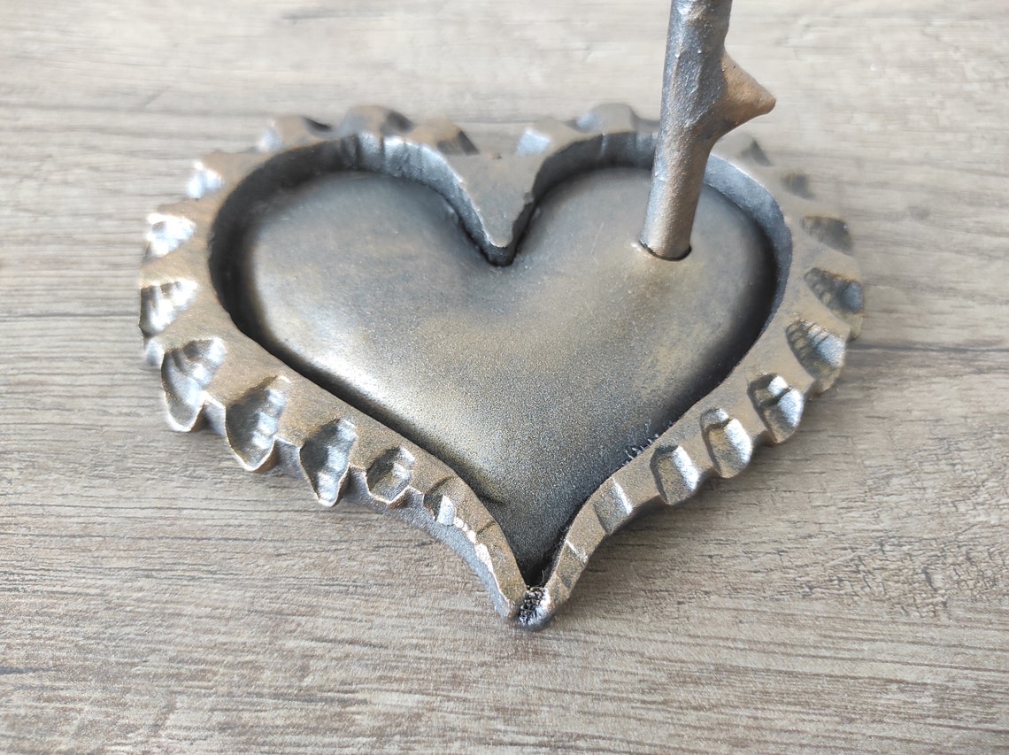 Metal rose iron rose. Steel rose iron rose on a stand | Etsy