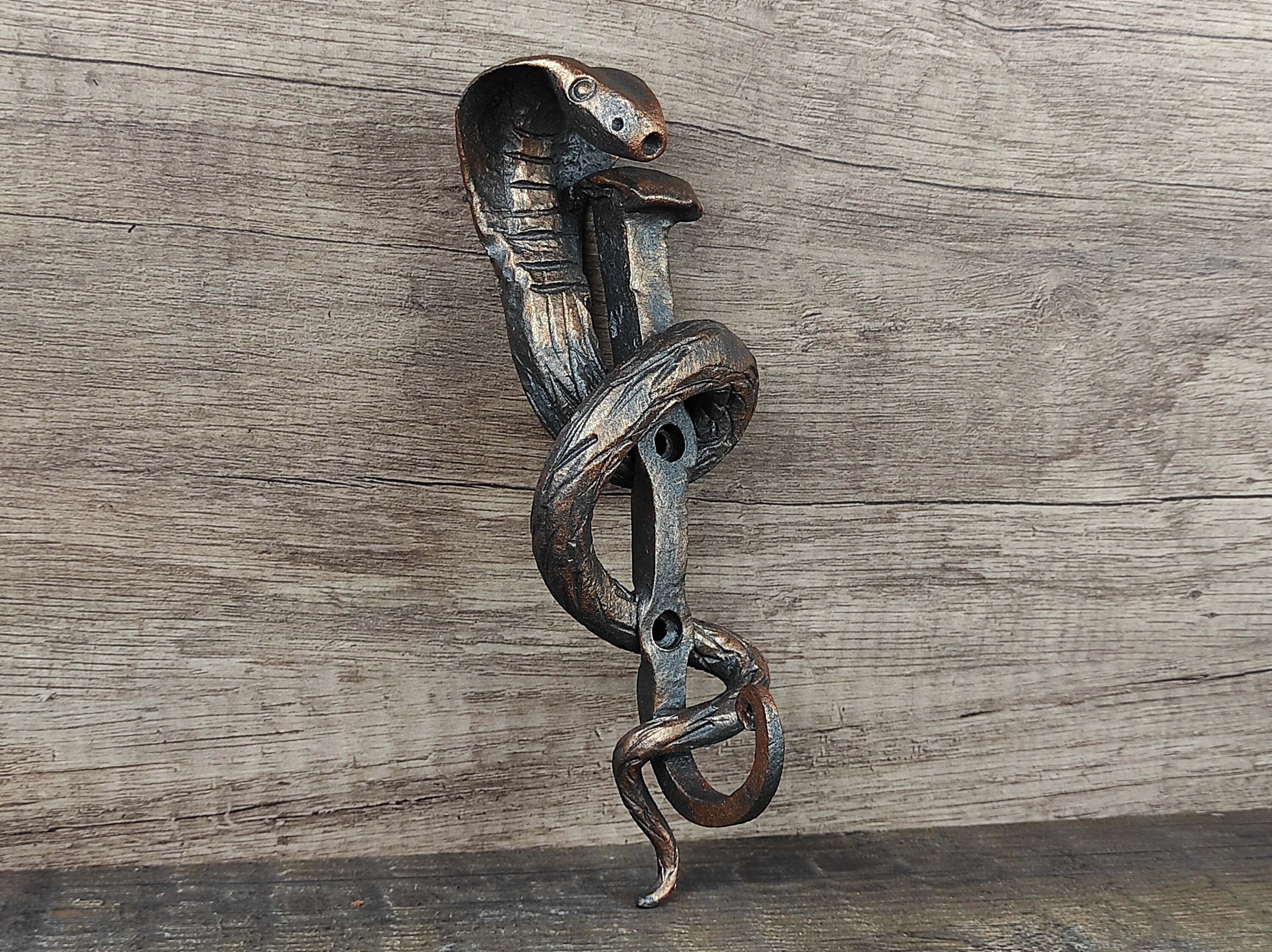 The Big Cobra on the Hook Handmade Wall Hook Iron Hook Metal - Etsy