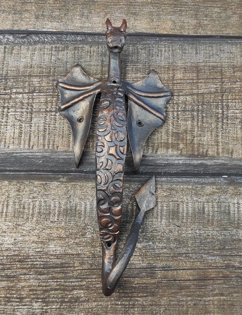 Dragon Door Handle Door Handle Metal Handle Hand Forged - Etsy