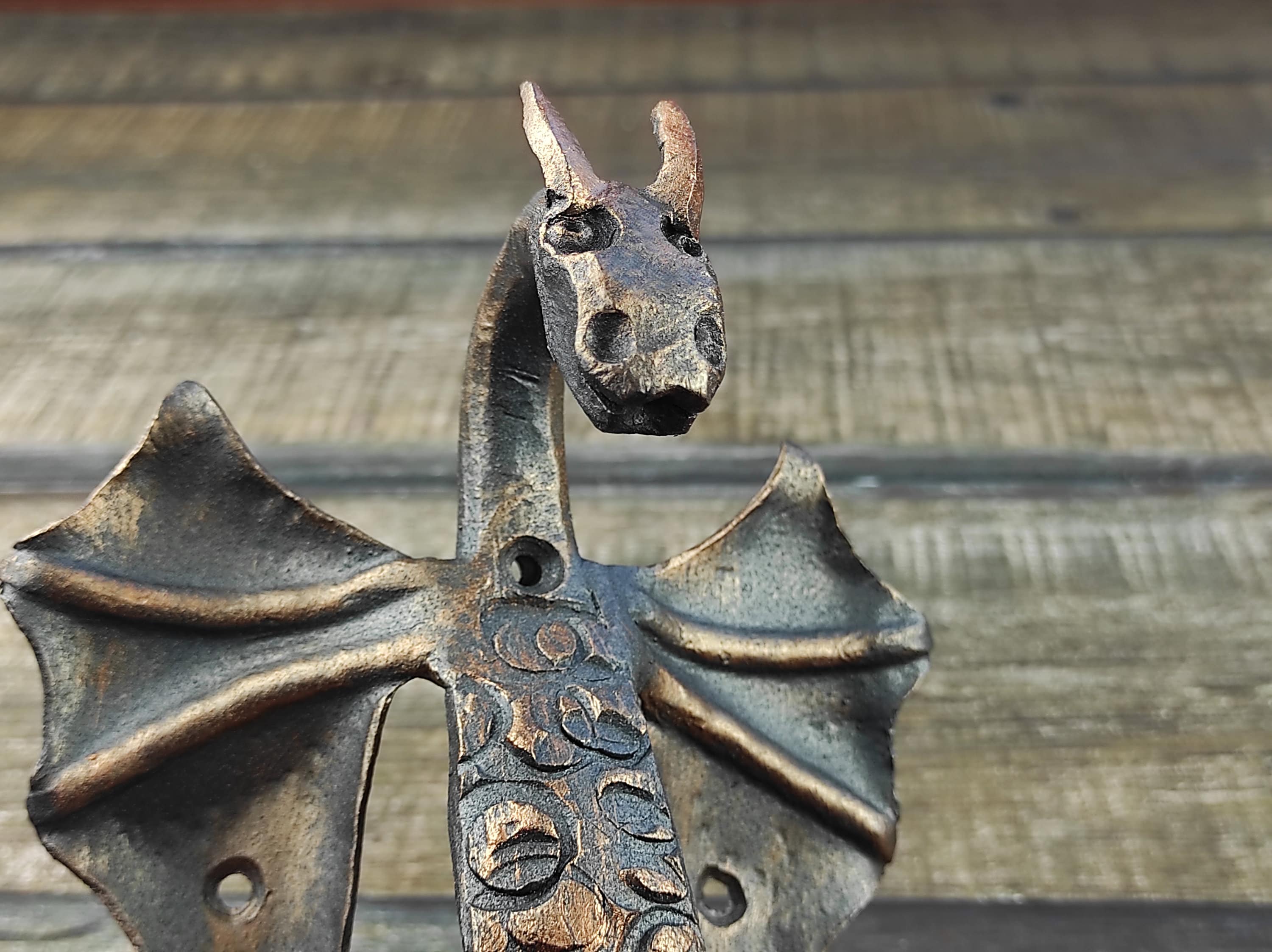 Dragon Door Handle, Door Handle, Metal Handle, Hand Forged Handle, Barn ...