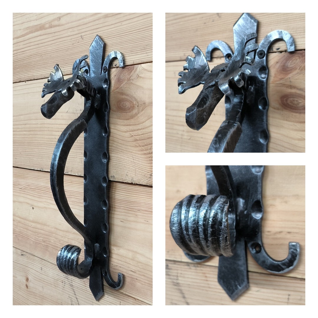 Metal Door Handle Moose Sturdy Barn Door Handle Elk - Etsy