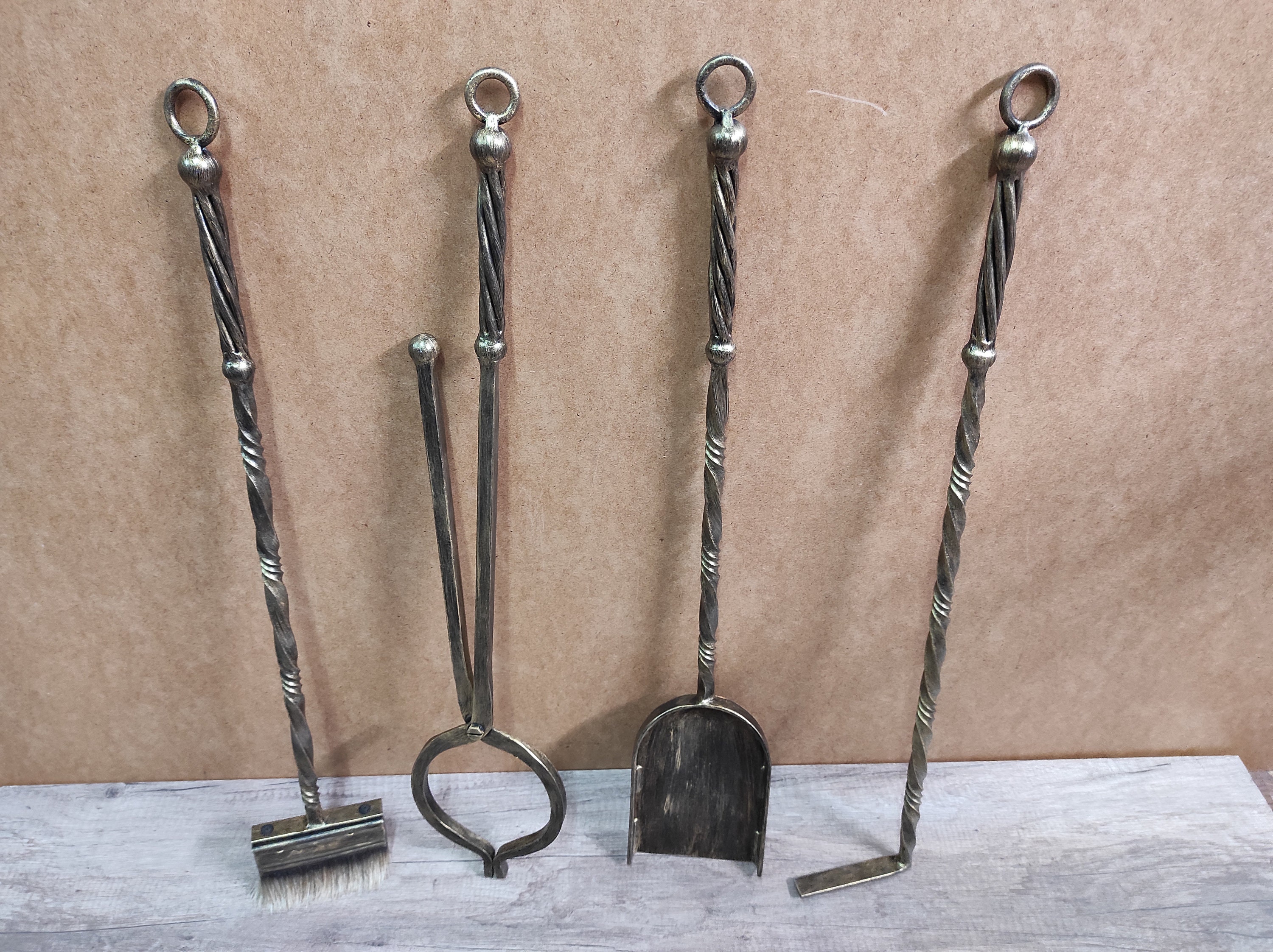 Forged Fireplace Tools Set Fireplace Poker Fireplace Tongs - Etsy
