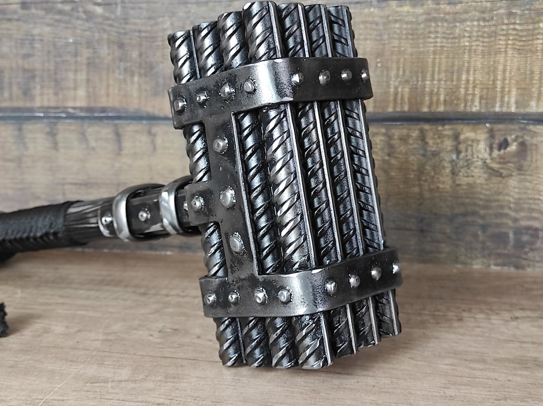 Hand Forged Wrought Iron Viking Hammer: Decorative Iron Gift, Thor ...