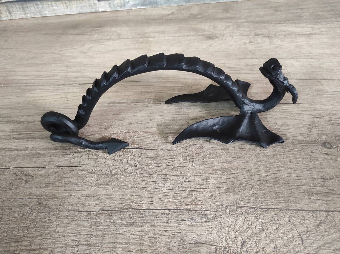 Dragon Door Handle in Antique Medieval Style - Etsy