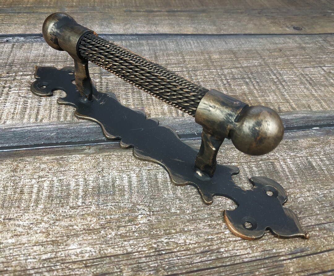 Hand Forged Handle, Door Handle, Metal Handle, Barn Door Handle, Door ...
