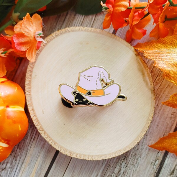 Witch Hat Enamel Pin - Etsy