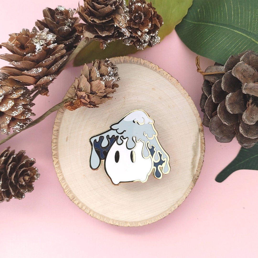 Mushfriend Enamel Pin Blue Ink Cap - Etsy