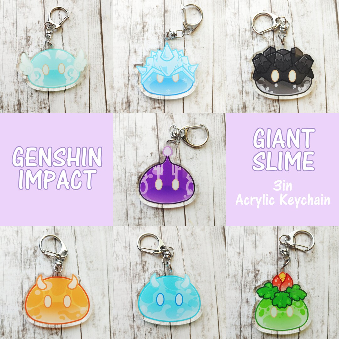 Elemental Slime Acrylic Keychain - Etsy